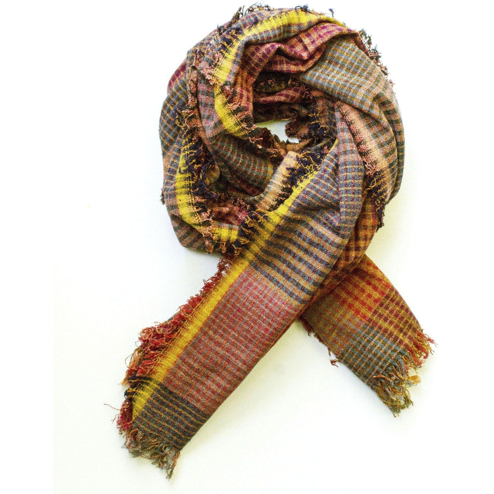 Khadi Cotton Scarves - Indigo & Rust