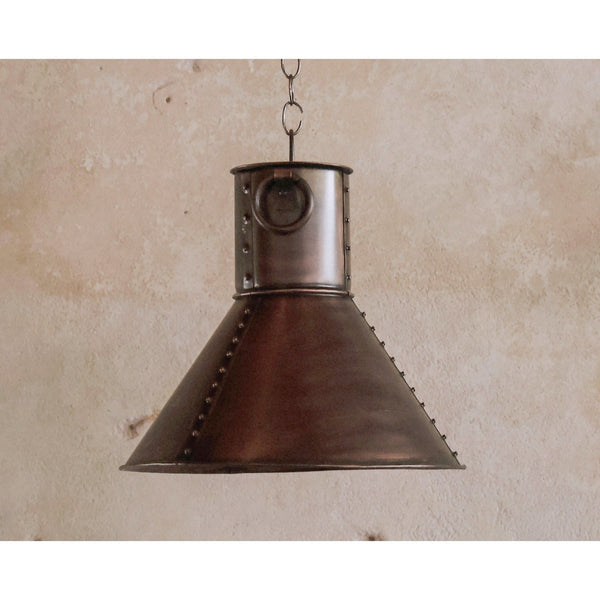 Reclaimed Metal Lamps - Indigo & Rust