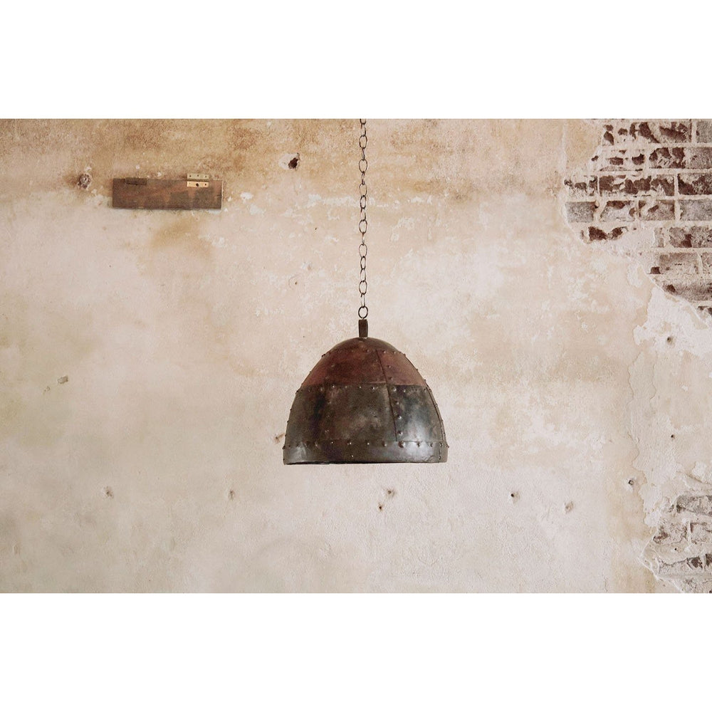 Reclaimed Metal Lamps - Indigo & Rust