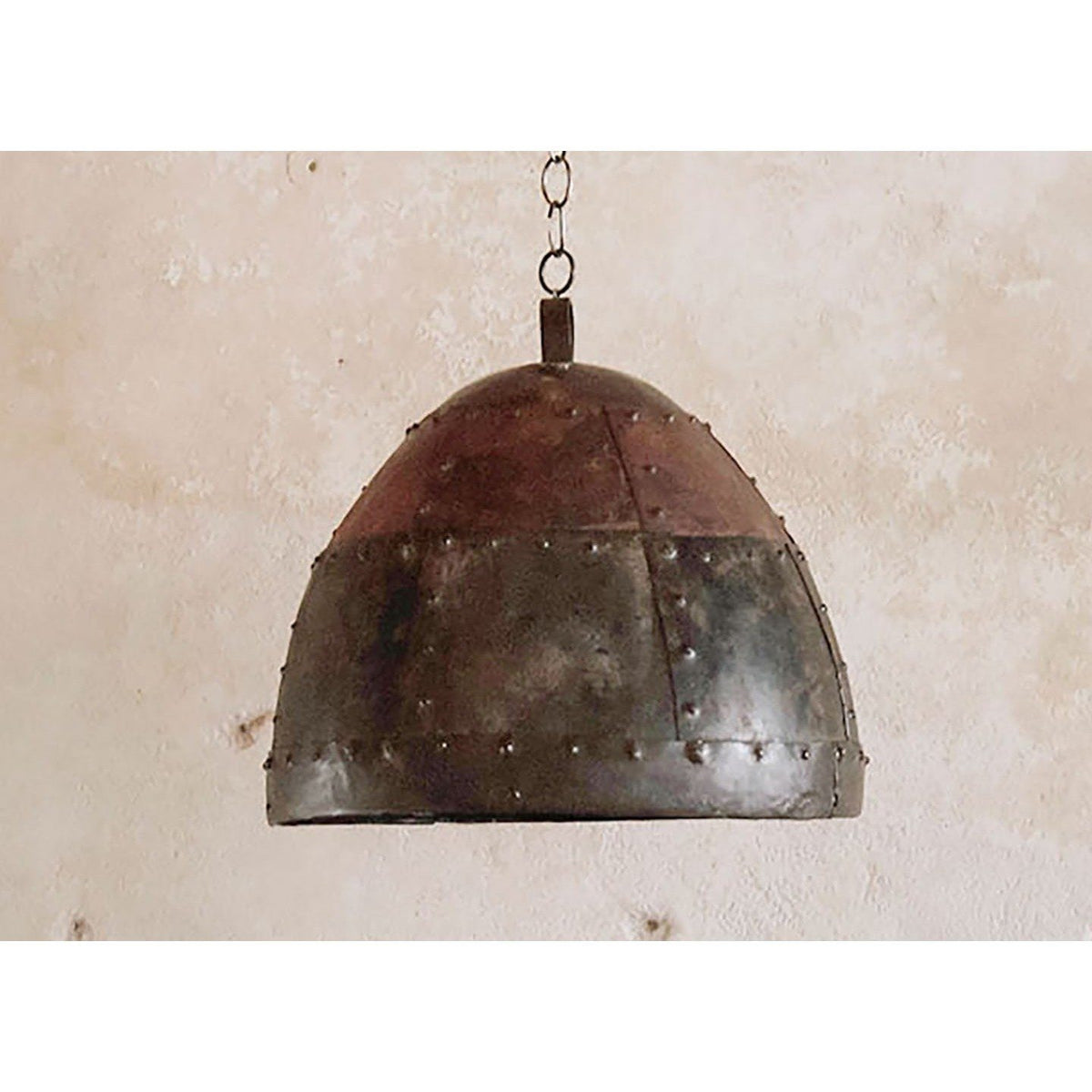 Reclaimed Metal Lamps - Indigo & Rust